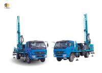 China 200m Light Truck Mounted Water Well Drilling Rig Full Hydraulic DTH 1 Year Warranty for sale