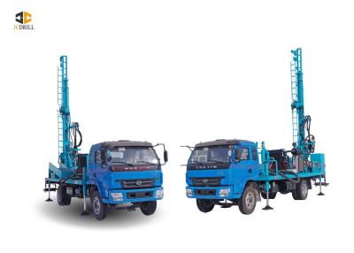 China 200m Light Truck Mounted Water Well Drilling Rig Full Hydraulic DTH 1 Year Warranty for sale