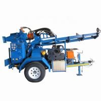 China 2300r/Min 80 Rpm Hydraulic 89mm Trailer Mounted Drill Rig for sale