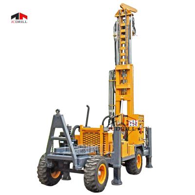 China Trailer Mounted 150mm Hydraulic Water Well Drilling Rig Rotation CMS Engine for sale