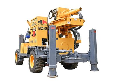 China Trailer Hydraulic Dth Small Borehole Drilling Machine For 180m for sale