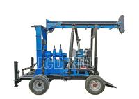 China 400m Deep Trailer Mounted Borehole Water Well Drilling Rig for sale