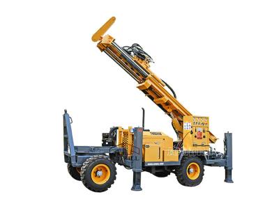 China 200m Portable Water Well Drilling Rig Trailer Mounted 77kw Diesel Engine for sale