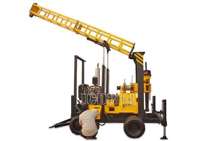 China 600m Four Wheels Trailer 50mm Diamond Core Drill Rig For Mining Sampling And Testing for sale