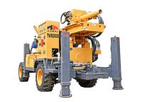 China Multi Functional Yellow 300M Rig Water Well Drilling With Air Compressor And Mud Pump for sale