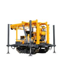 China Crawler Mounted 130m Well Drilling Rig Diesel Borehole Small Air Hydraulic for sale