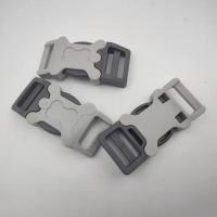 China Nickel Colored Plastic Side Release Buckle White Gray 25mm Plastic Buckles for sale