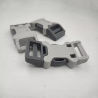 China Nickel Colored Plastic Side Release Buckle White Gray 25mm Plastic Buckles for sale