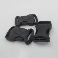 China Customized Luggage 38mm Side Release Buckle Nylon Webbing Plastic Black Buckle for sale