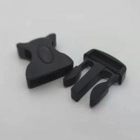 China Customized Luggage 38mm Side Release Buckle Nylon Webbing Plastic Black Buckle for sale