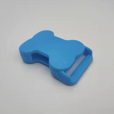 China Survival Bracelets Colorful 3/5'' Plastic Strap Buckles Apparel 2 Side Release Buckles for sale