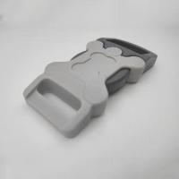 China Durable Grey Backpack Plastic Buckle Parachute 1/4 Inch Strap Adjuster for sale