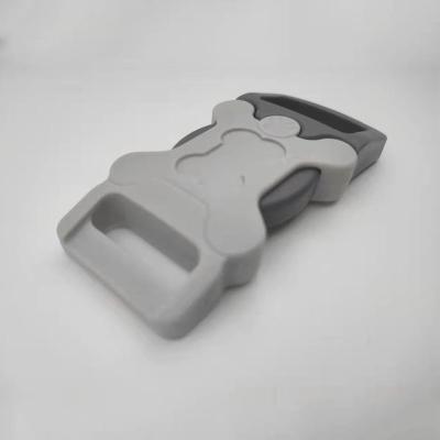 China Durable Grey Backpack Plastic Buckle Parachute 1/4 Inch Strap Adjuster for sale