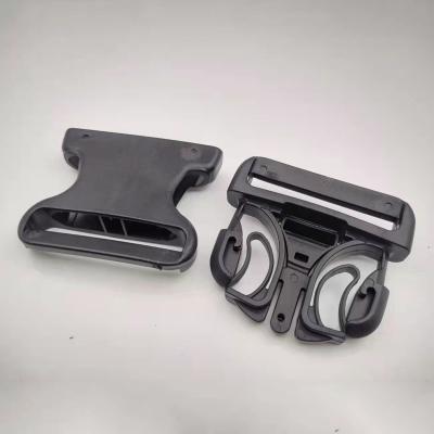 China Black Convenient Backpack Plastic Buckle 70.8mm*78.4mm for sale