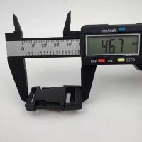 China Double Regulating 46.7mm Plastic Strap Buckles School Bag Side Quick Release Buckle for sale
