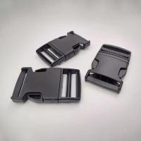 China Black Plastic 1'' Side Release Buckle SGS Heavy Duty Dog Collar Buckles for sale