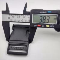 China 32.7mm*38.3mm Two Side Release Buckles Luggage Bag Safety Plastic Buckle for sale