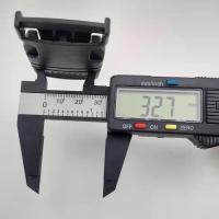 China 32.7mm*38.3mm Two Side Release Buckles Luggage Bag Safety Plastic Buckle for sale