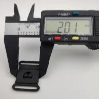China Eco Friendly Square Mini Double Side Release Buckle 20x30mm for sale