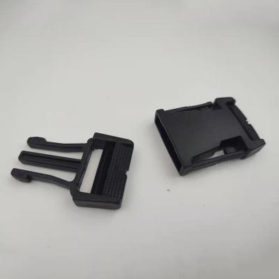 China 19.3mm Width Square Side Quick Release Buckle ODM Side Squeeze Plastic Clips for sale