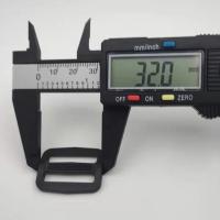 China 32mm*25mm Backpack Plastic Buckle Slides L Shaped for sale