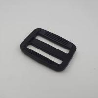 China Custom Logo 24.7mm Plastic Clasp Buckle 1 Inch Plastic Triglides Slides for sale