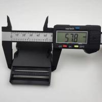 China 71.4*57.8mm Double Side Release Buckle Black Plastic Clasps For Straps for sale