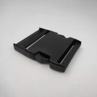 China 71.4*57.8mm Double Side Release Buckle Black Plastic Clasps For Straps for sale