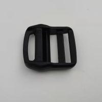 China ODM 2.6mm Thick Plastic Slide Buckle Black 20mm Webbing Buckle for sale