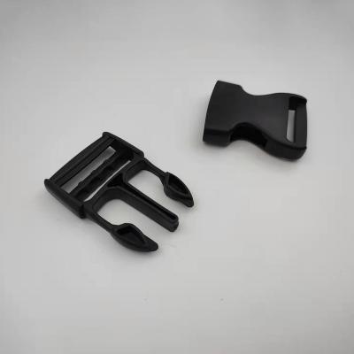 China Adjustable Webbing Strap And Buckle 50 Mm Black Plastic Buckle For Backpacks Plastic Strap Buckles for sale