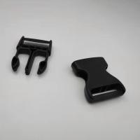 China Adjustable Webbing Strap And Buckle 50 Mm Black Plastic Buckle For Backpacks Plastic Strap Buckles for sale