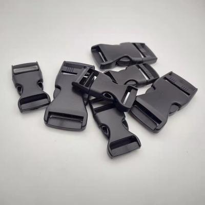 China SGS 3.2cm Plastic Breakaway Buckle Bilateral Adjustable Flat Side Release Buckles for sale