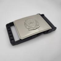China Black Sliver 1.5 Inch Quick Release Buckle Custom LOGO Easy Release Buckle for sale