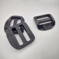 China Garment Half Round Plastic Tri Glide Buckle 50mm Plastic Fasteners For Straps for sale