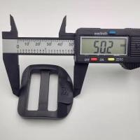China Garment Half Round Plastic Tri Glide Buckle 50mm Plastic Fasteners For Straps for sale