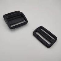 China Backpack Black Plastic Tri Glide Buckle Adjustable Bag Strap Buckle for sale