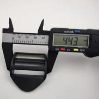 China Custom Color 44.3mm Plastic Tri Glide Buckle Plating Surface for sale