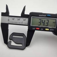 China Customized 34.3mm*20.5mm Plastic G Hooks For Webbing for sale