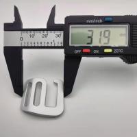 China White Triangle Plastic Tri Glide Buckle 31.9mm*30.7mm for sale