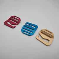 China Luggage Plastic Tri Glide Buckle 38.8mm*33.2mm Gold Slide Buckle for sale