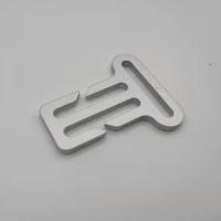 China Silver Plastic Tri Glide Buckle Triangle Backpack Metal Buckle for sale