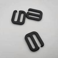 China Customized 29.3*23.1mm Plastic Rucksack Clips L Shaped Elastic Strap Adjuster for sale