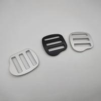 China 2.8mm Thick Aluminium Adjustable Slide Buckles G Hooks For Webbing for sale
