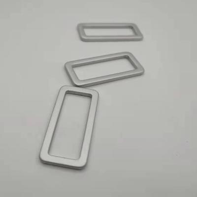 China Rectangle 18.5mm Plastic Tri Glide Buckle D Ring Loops For Webbing Strap for sale