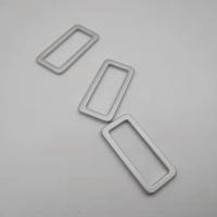 China Rectangle 18.5mm Plastic Tri Glide Buckle D Ring Loops For Webbing Strap for sale