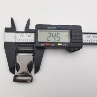China 24.5mm*48.6mm Zinc Heavy Duty Metal Buckles For Bags for sale