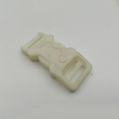 China CE CCIC 37.8mm Plastic White Side Release Buckle For Nylon Webbing for sale