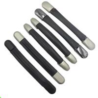 China OEM ODM Short Handbag Buckles Handles Black And Silver for sale