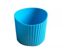 China Heat Resistant Plastic Cup Sleeve Colorful Plastic Coffee Cup Holders for sale