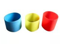 China Heat Resistant Plastic Cup Sleeve Colorful Plastic Coffee Cup Holders for sale